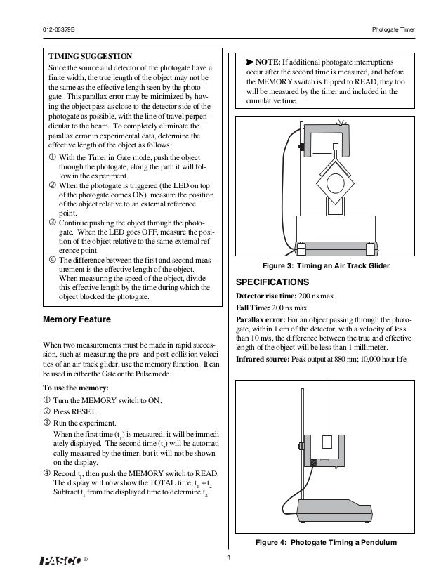 Photogate timer-manual-me-9215 b
