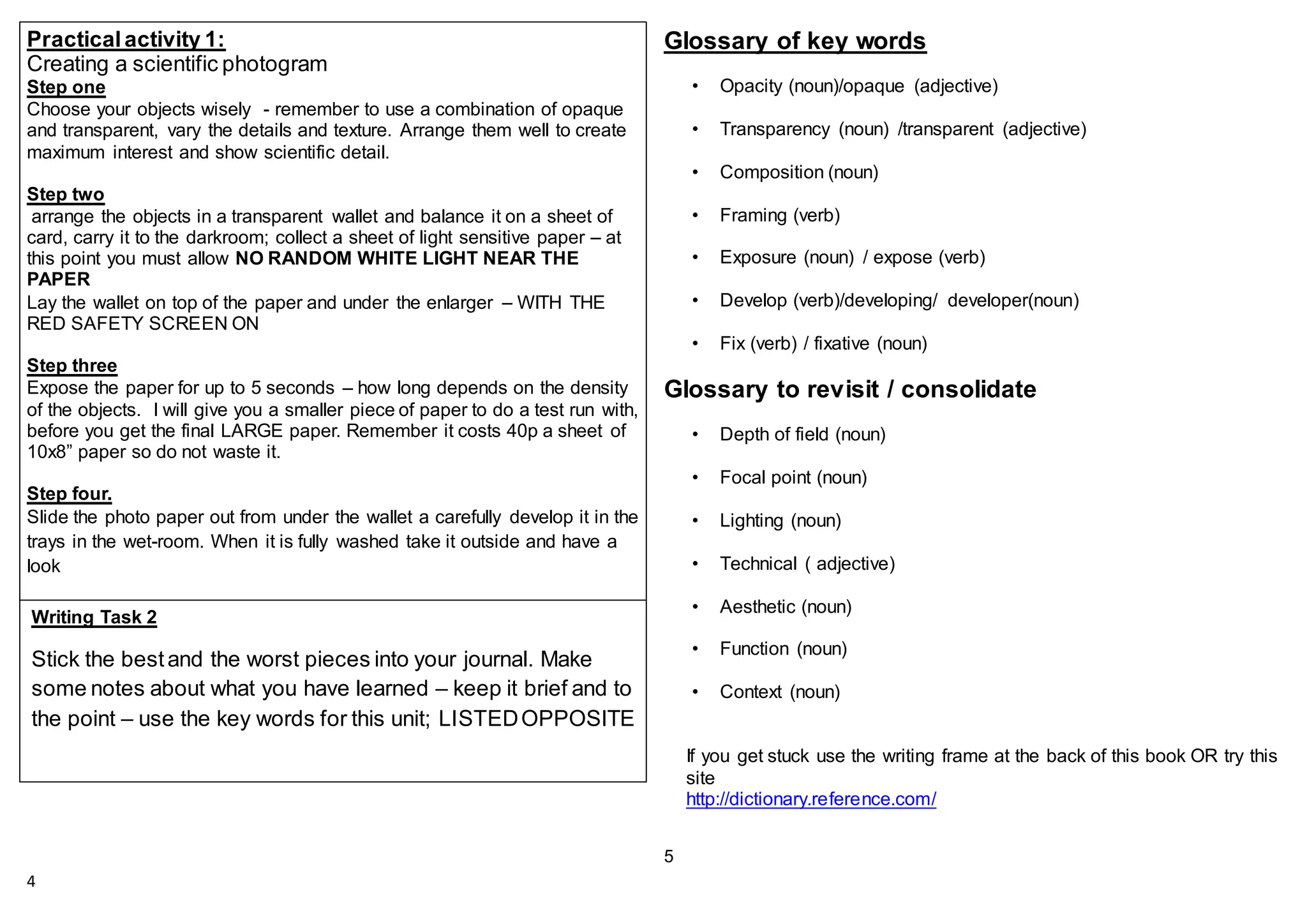 Photogramme teaching and learning support booklet | PDF