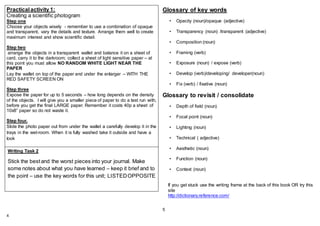 Photogramme teaching and learning support booklet | PPT