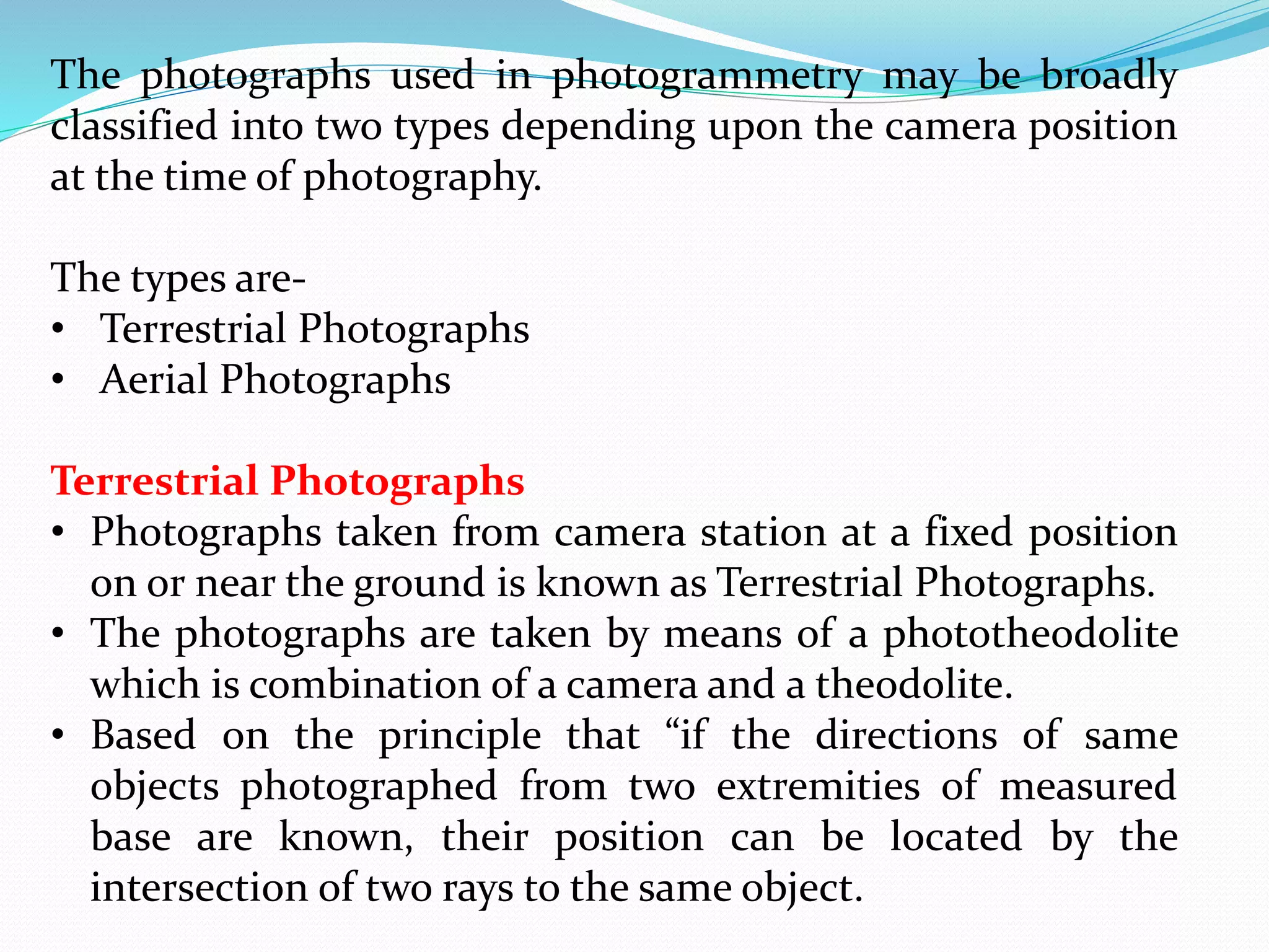 PHOTOGRAMMETIC SURVEYING | PPTX