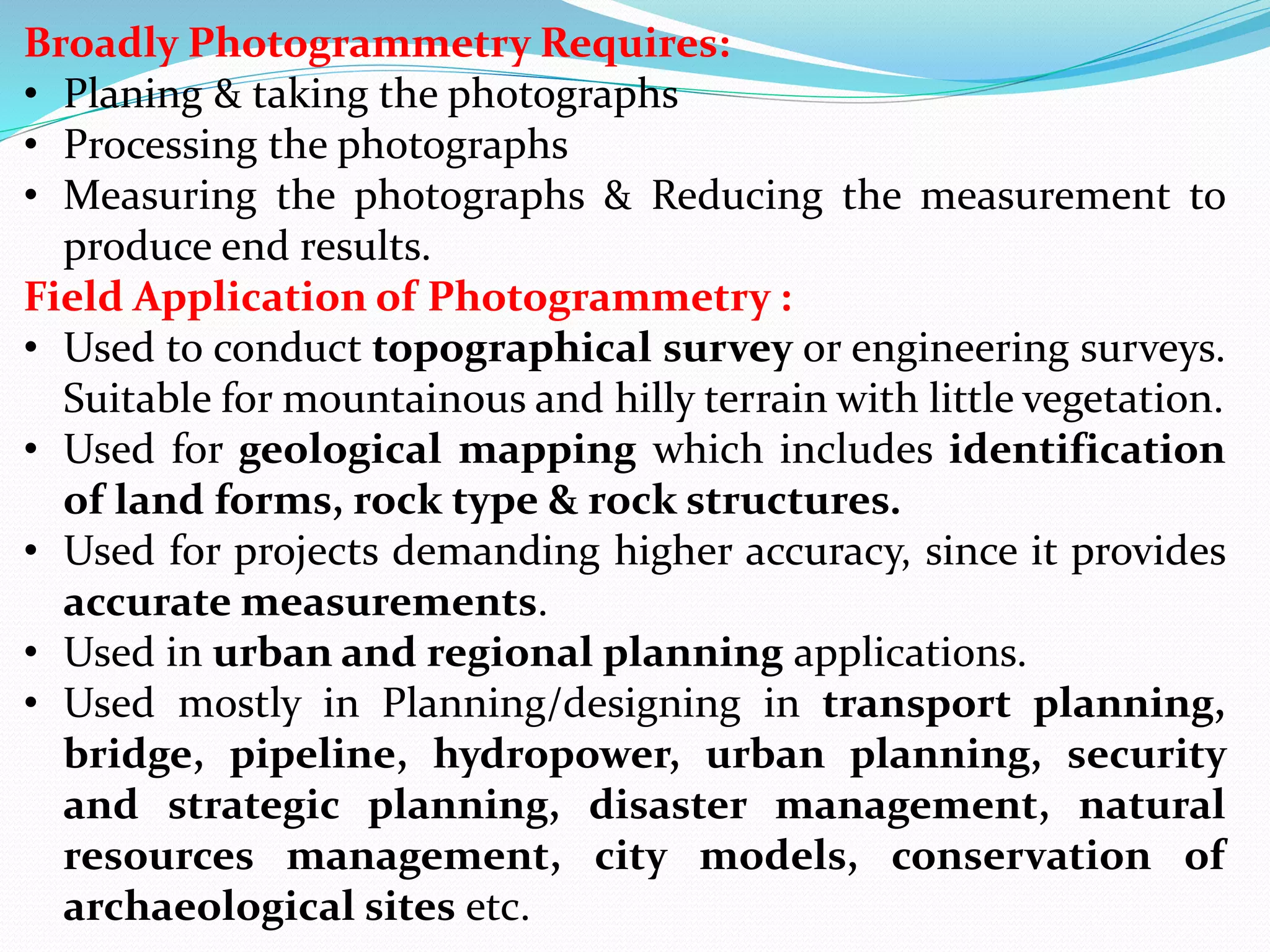 PHOTOGRAMMETIC SURVEYING | PPTX