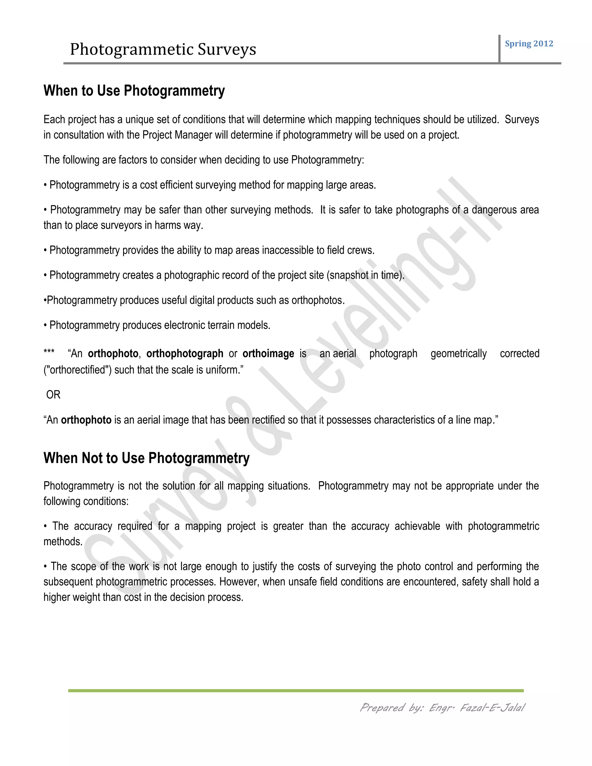 Photogrammetry | PDF