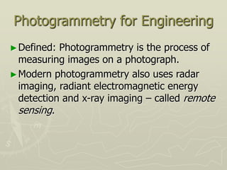 Photogrammetry | PPT