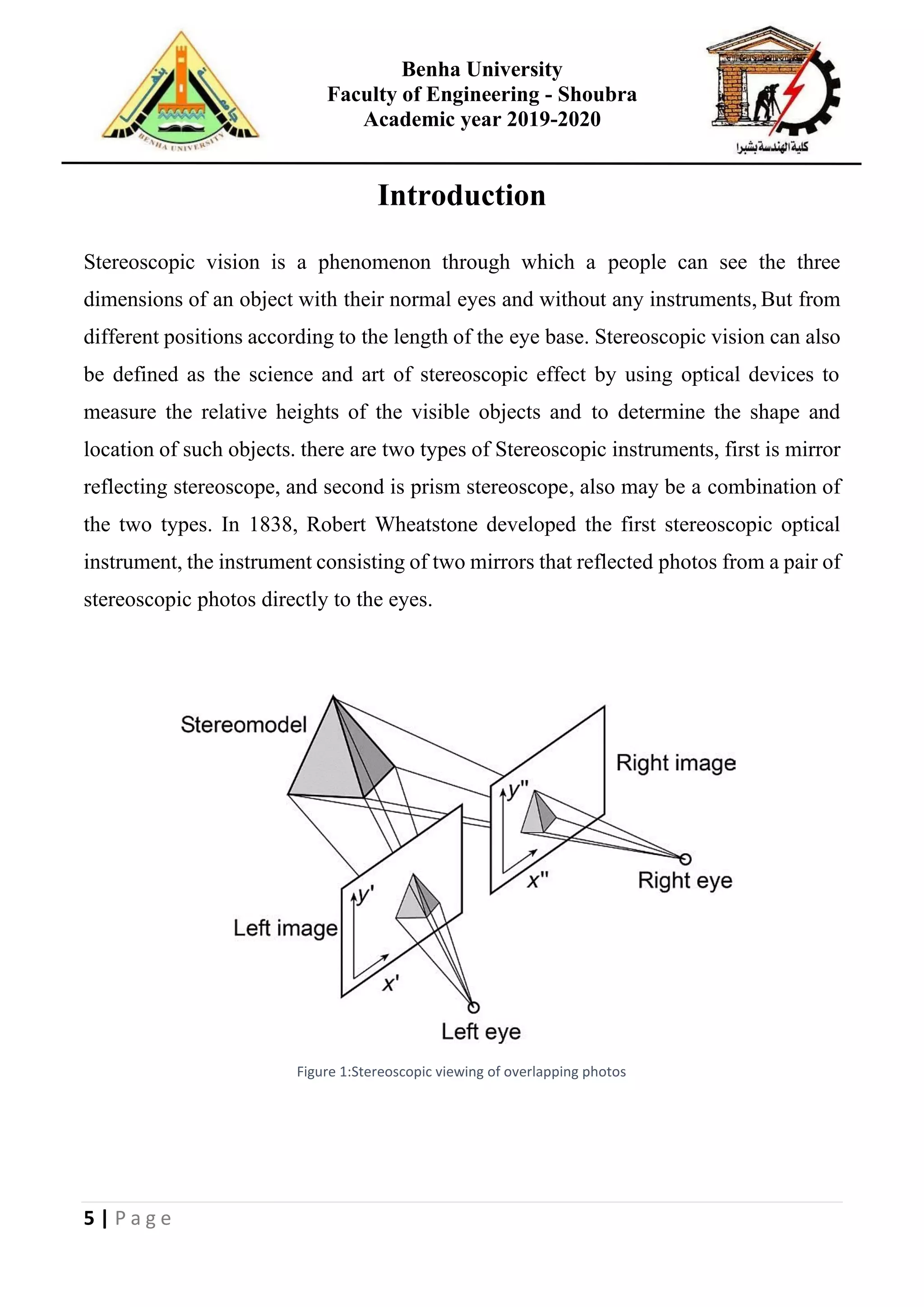 Photogrammetry: Stereoscopy and Parallax | PDF