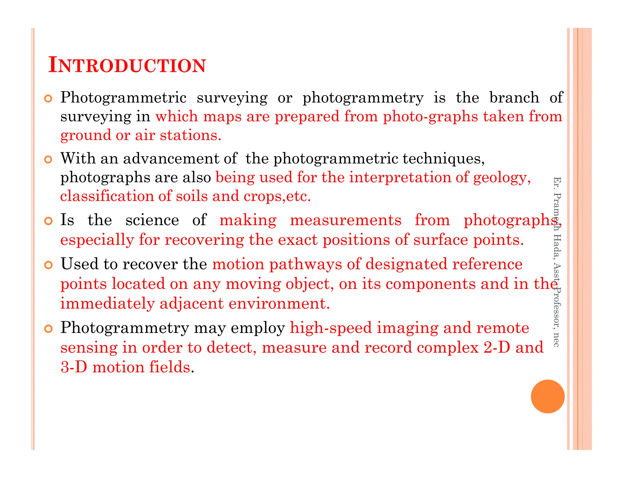 photogrammetry modern method of surveying | PDF