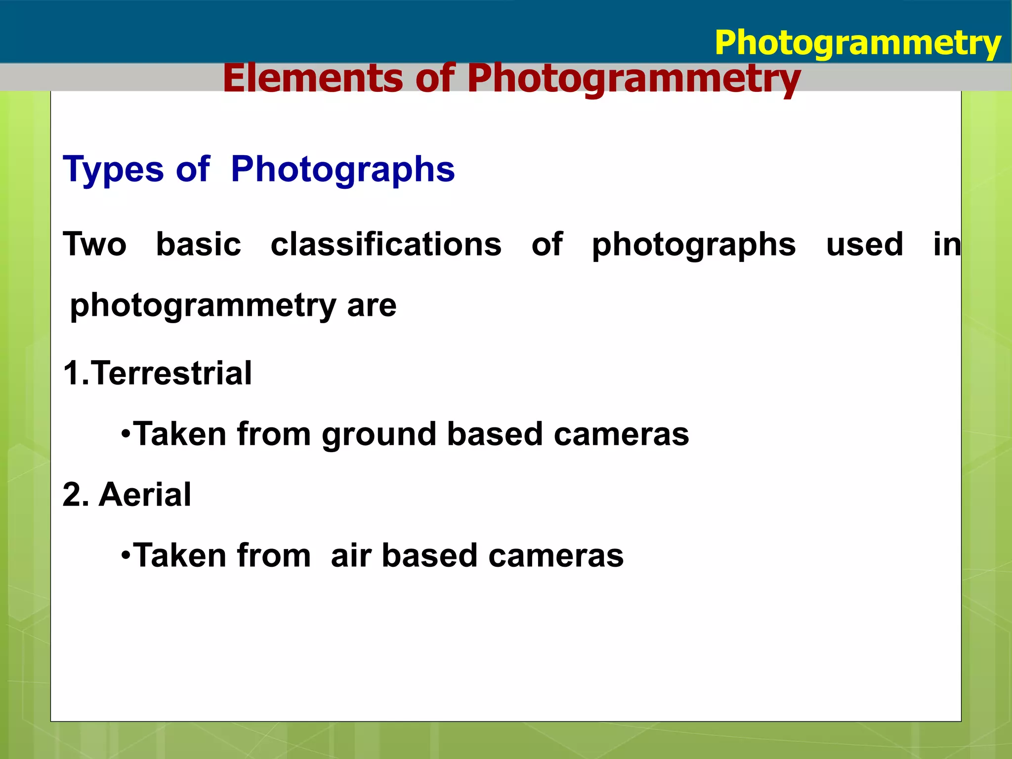Photogrammetry-part 1 | PPT