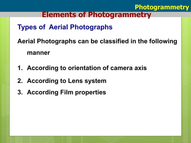 Photogrammetry-part 1 | PPT | Cameras and Camcorders | Consumer Electronics