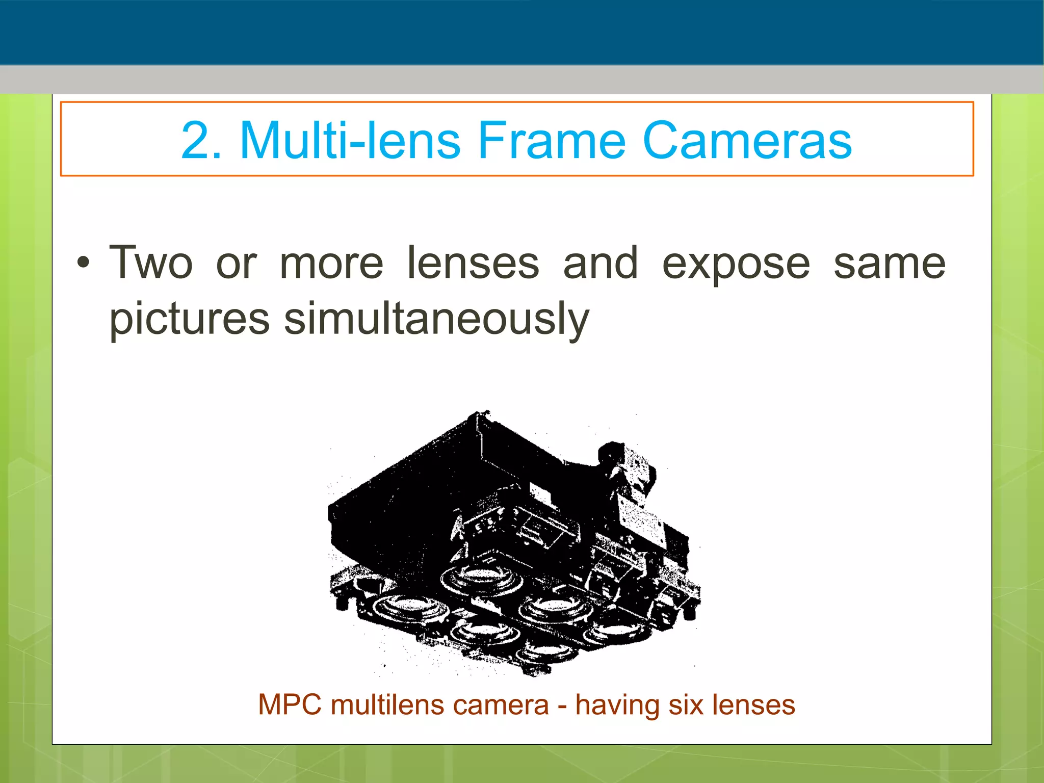 Types of aerial cameras - photogrammetry | PPT