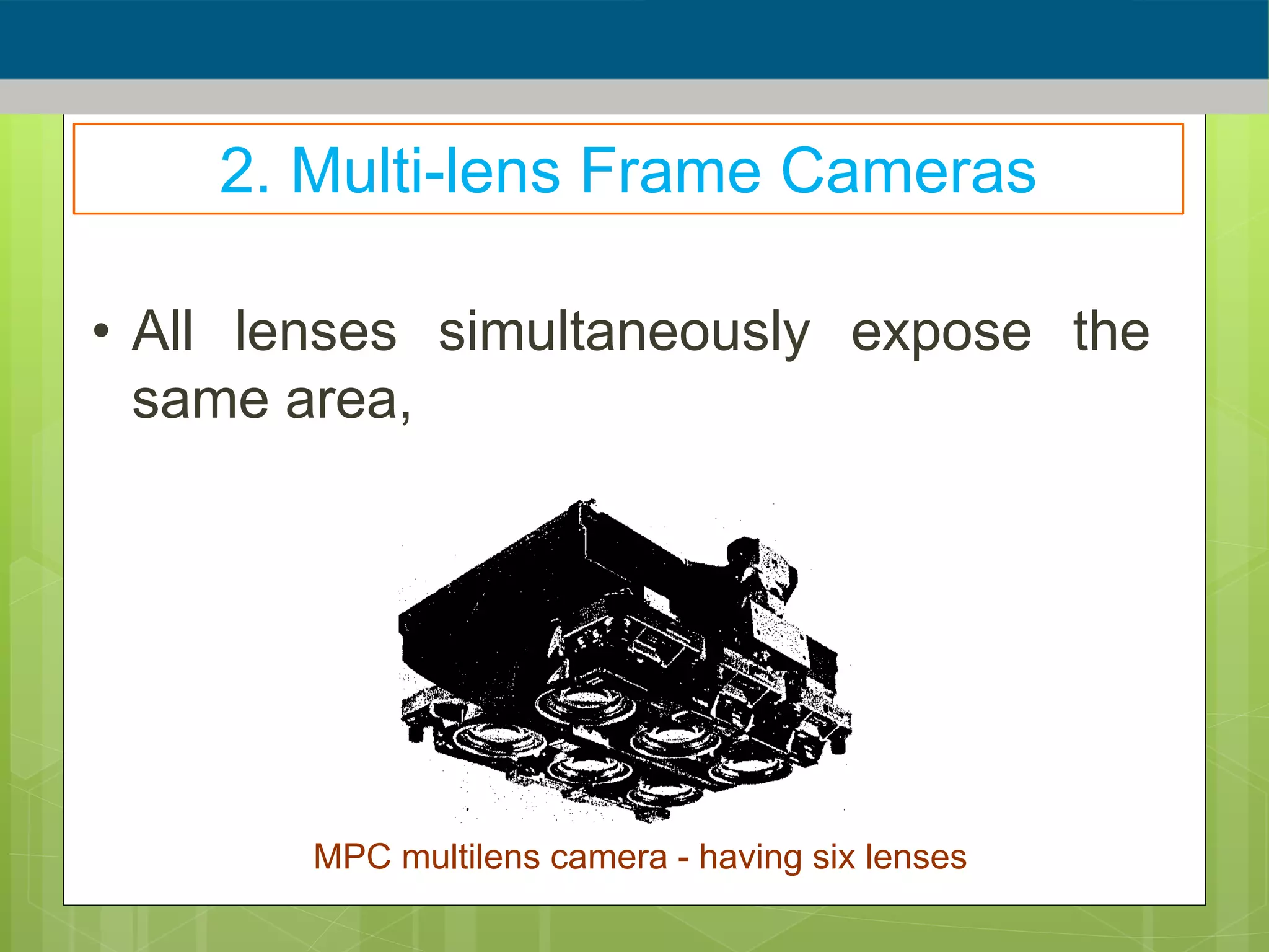 Types of aerial cameras - photogrammetry | PPT