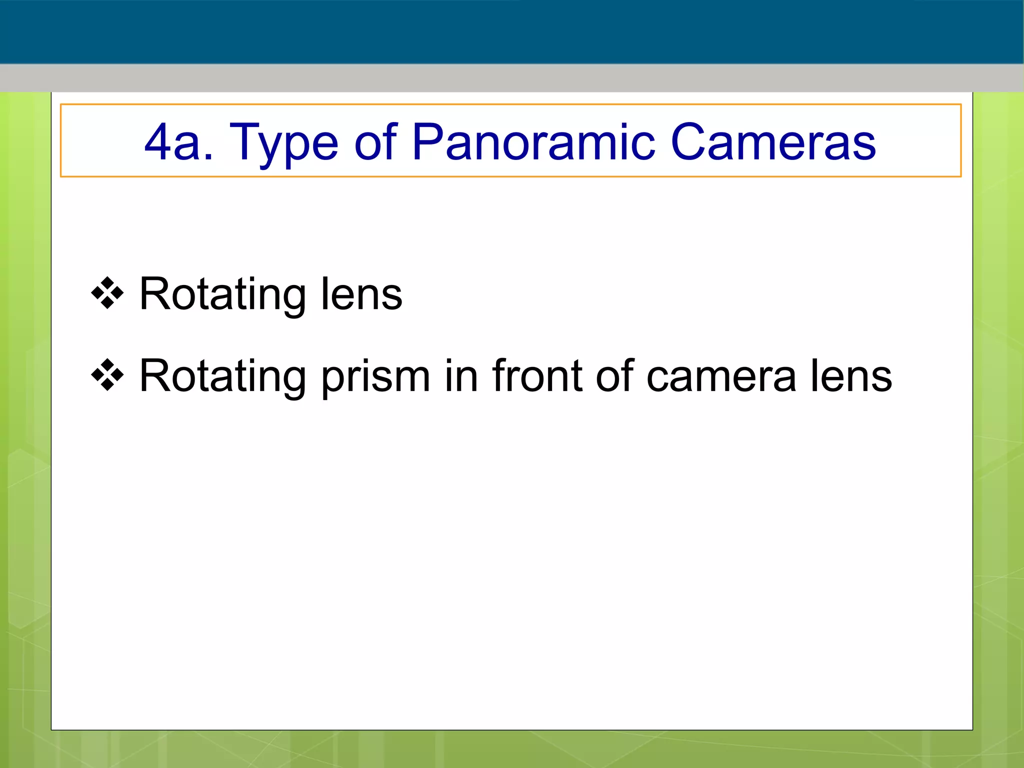 Types of aerial cameras - photogrammetry | PPT