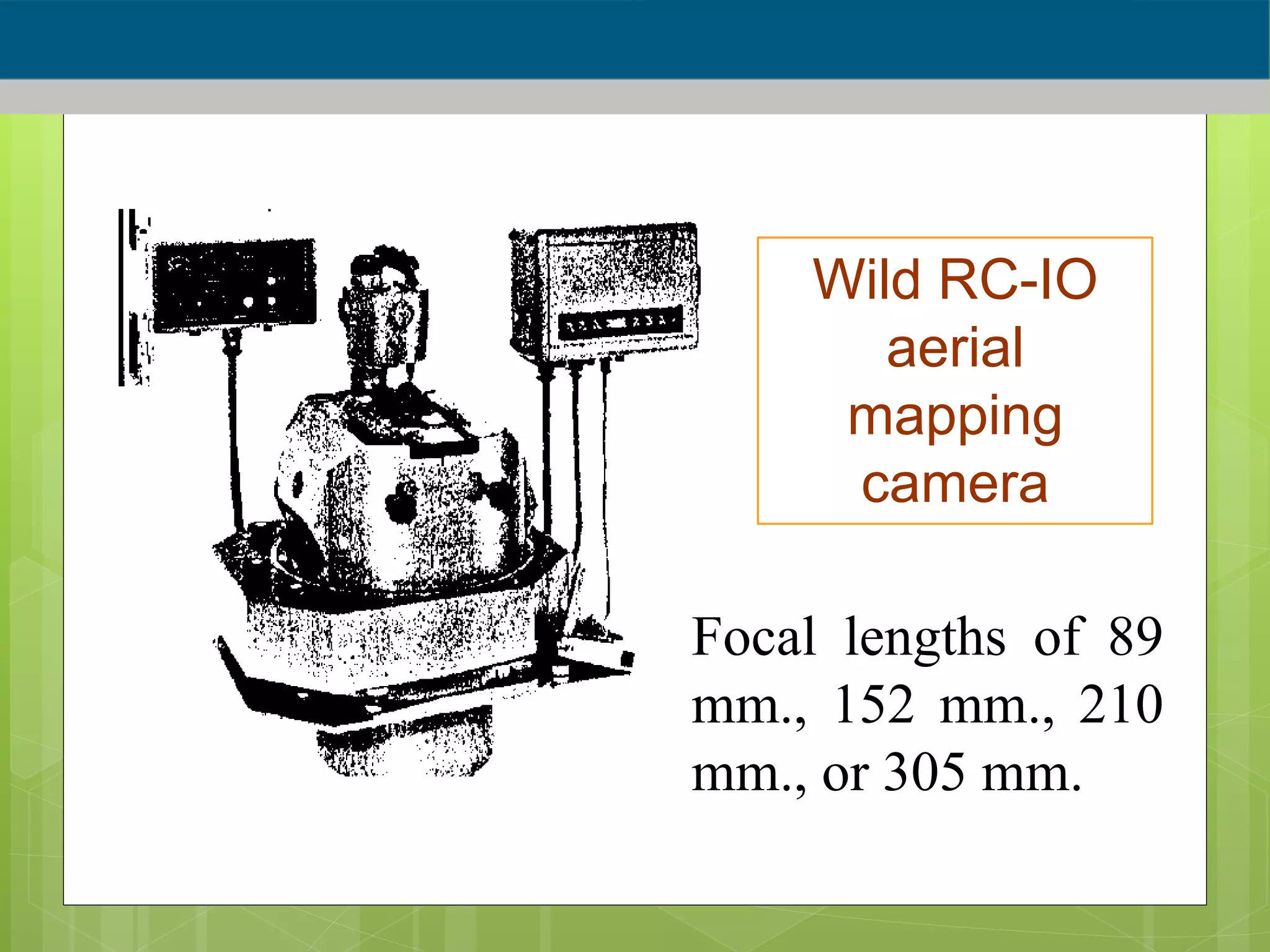 Types of aerial cameras - photogrammetry | PPT