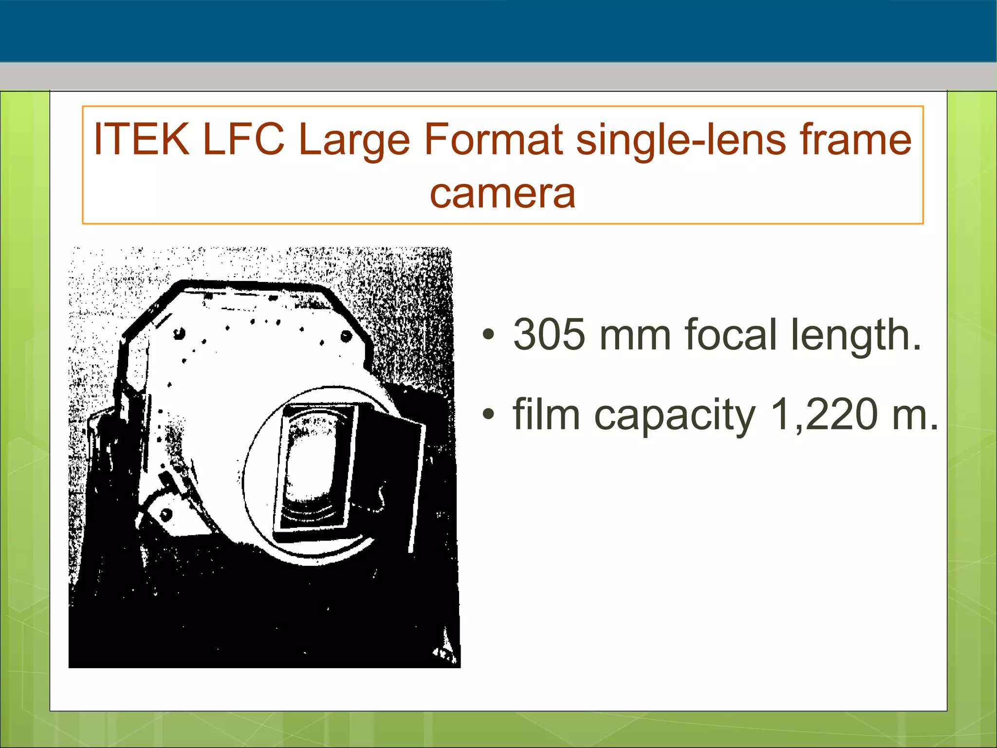 Types of aerial cameras - photogrammetry | PPT