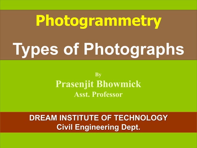 Photogrammetry -Types of Photographs | PPT | Photography | Arts and Crafts