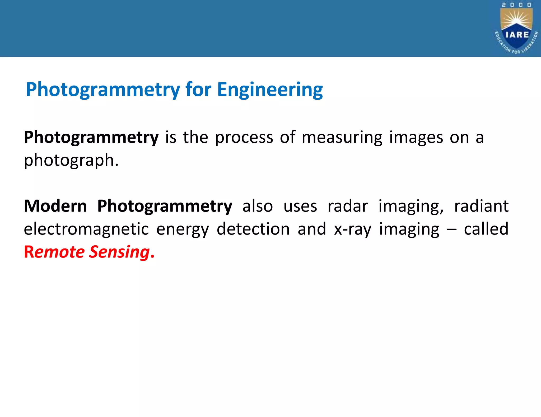 PHOTOGRAMMETRY (REMOTE SENSING & GIS).pptx