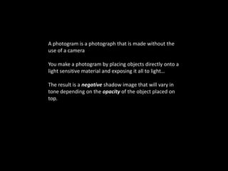 Photograms | PPTX