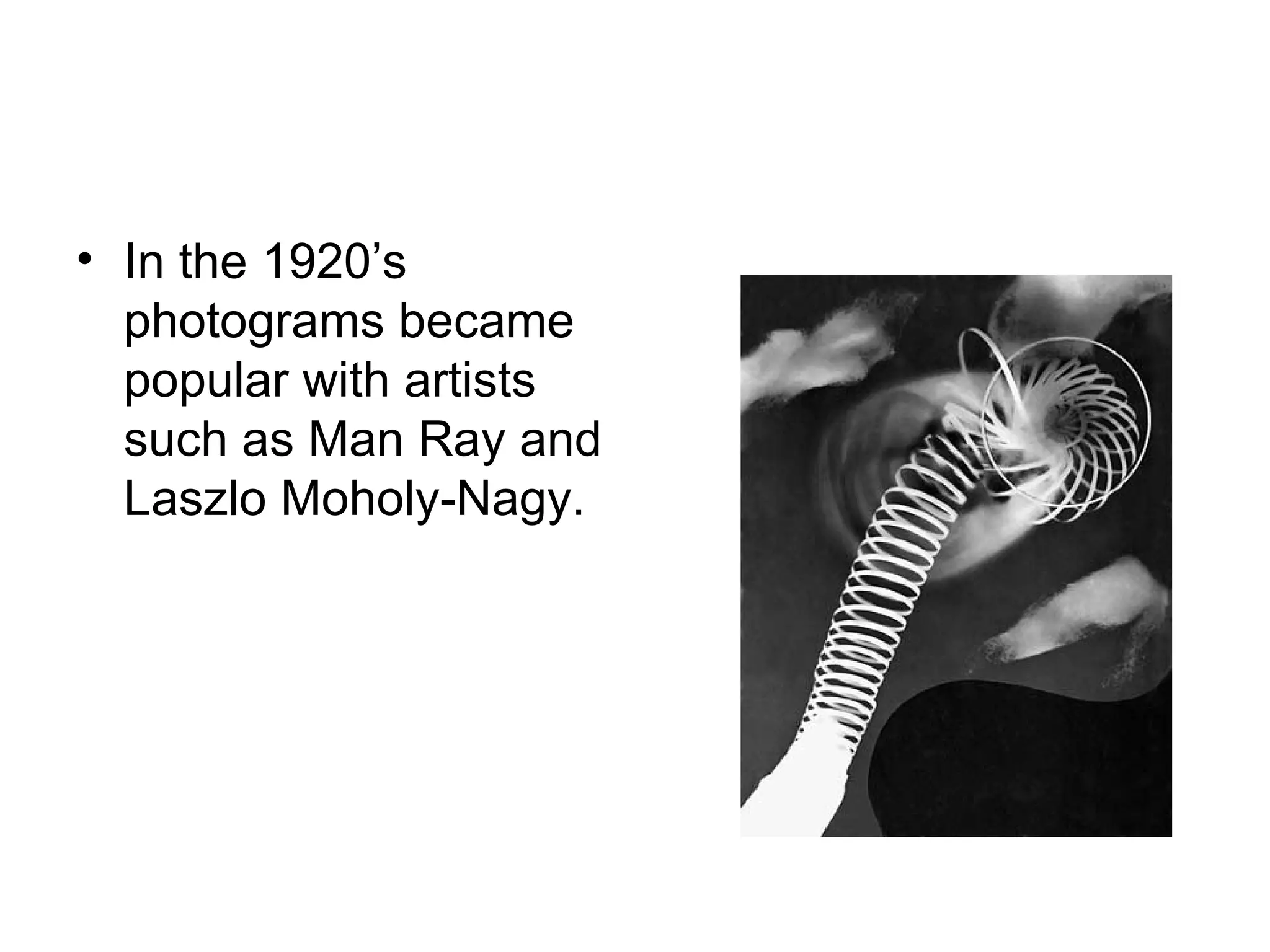 Photograms and darkroom procedure | PPT