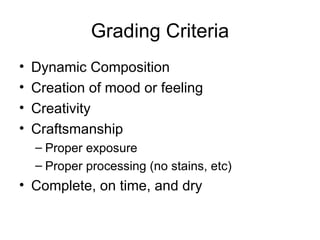 Photograms and darkroom procedure | PPT