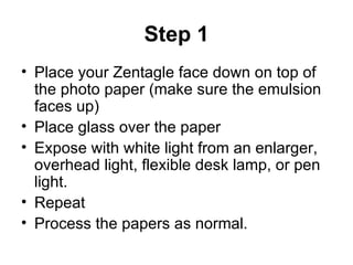 Photograms and darkroom procedure | PPT
