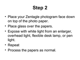 Photograms and darkroom procedure | PPT