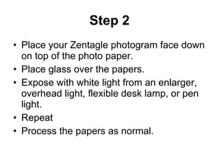 Photograms and darkroom procedure | PPT