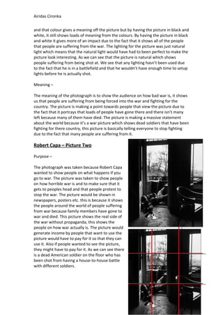 Photograph analysis | PDF