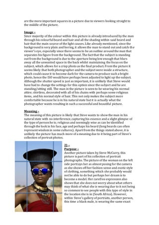 Photographer Image Analysis | PDF