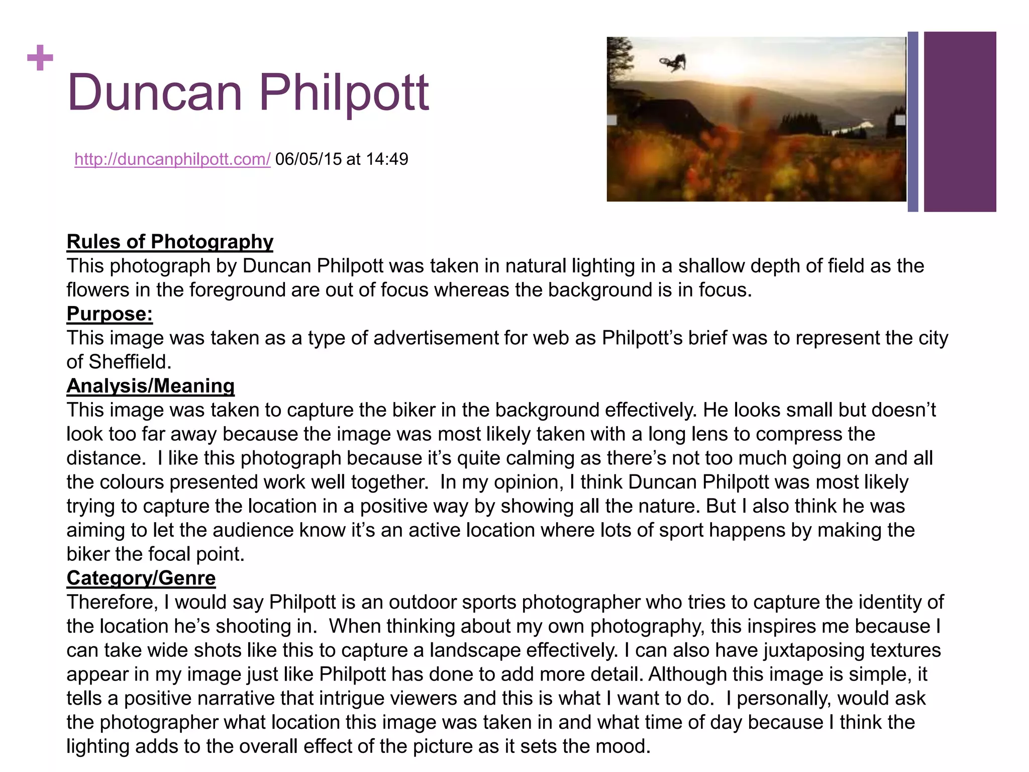 Photographers analysis | PPTX
