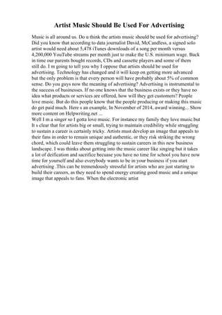 Photographic Essay Examples | PDF