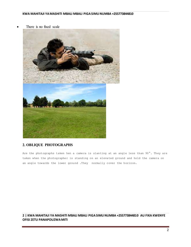 Photograph reading and interpretation | DOCX | Photography | Arts and Crafts