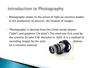 Photography - Basics | PPT