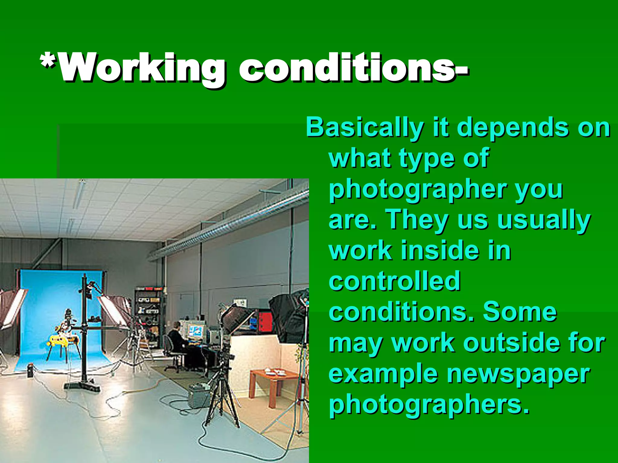 Photographer Presentation Example | PPT