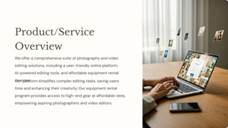 Photography Pitch Deck Template by viktor the pitchermann | PDF