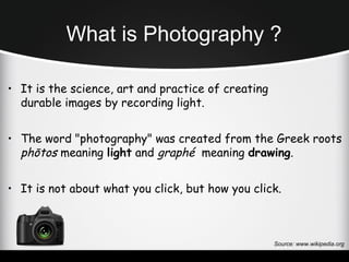 Photography for Beginners | PPT