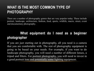 Photography1 | PPTX | Internet for Beginners | Internet