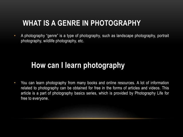 Photography1 | PPTX | Internet for Beginners | Internet