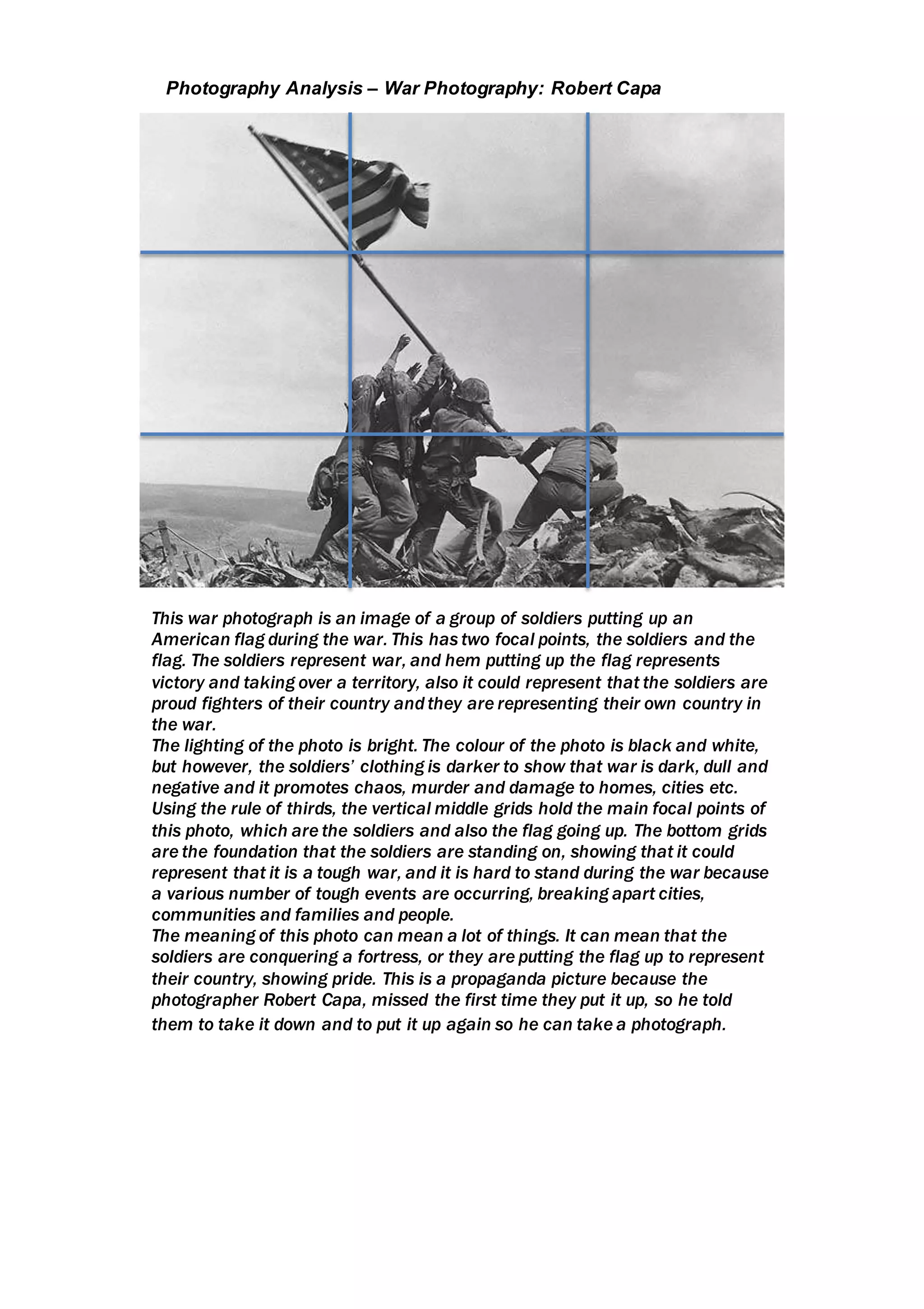 Photography analysis final | PDF