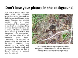 Photography and graphic manipulation | PPTX