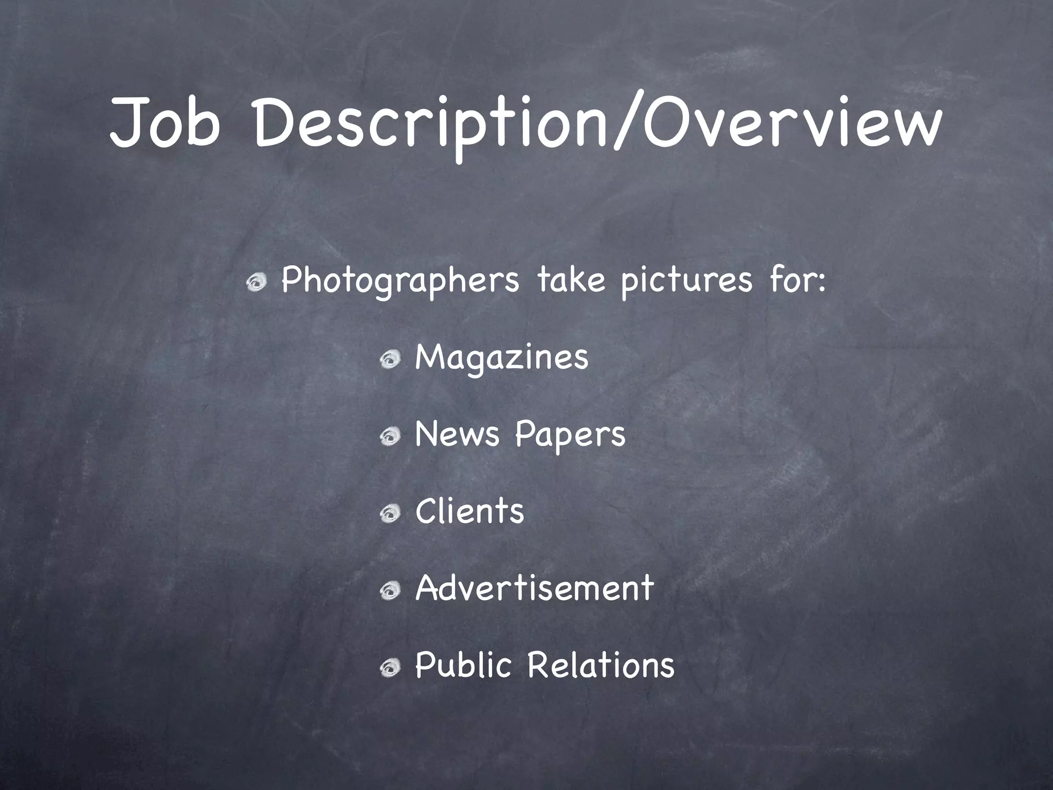 Photography as a career | KEY