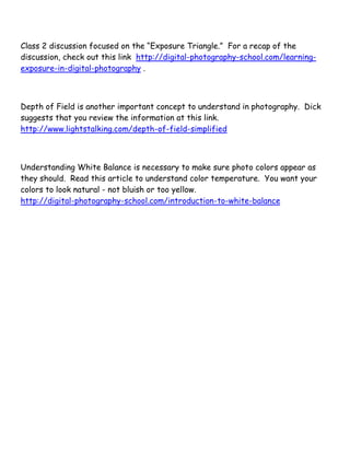 Photography class fall 2013 | PDF
