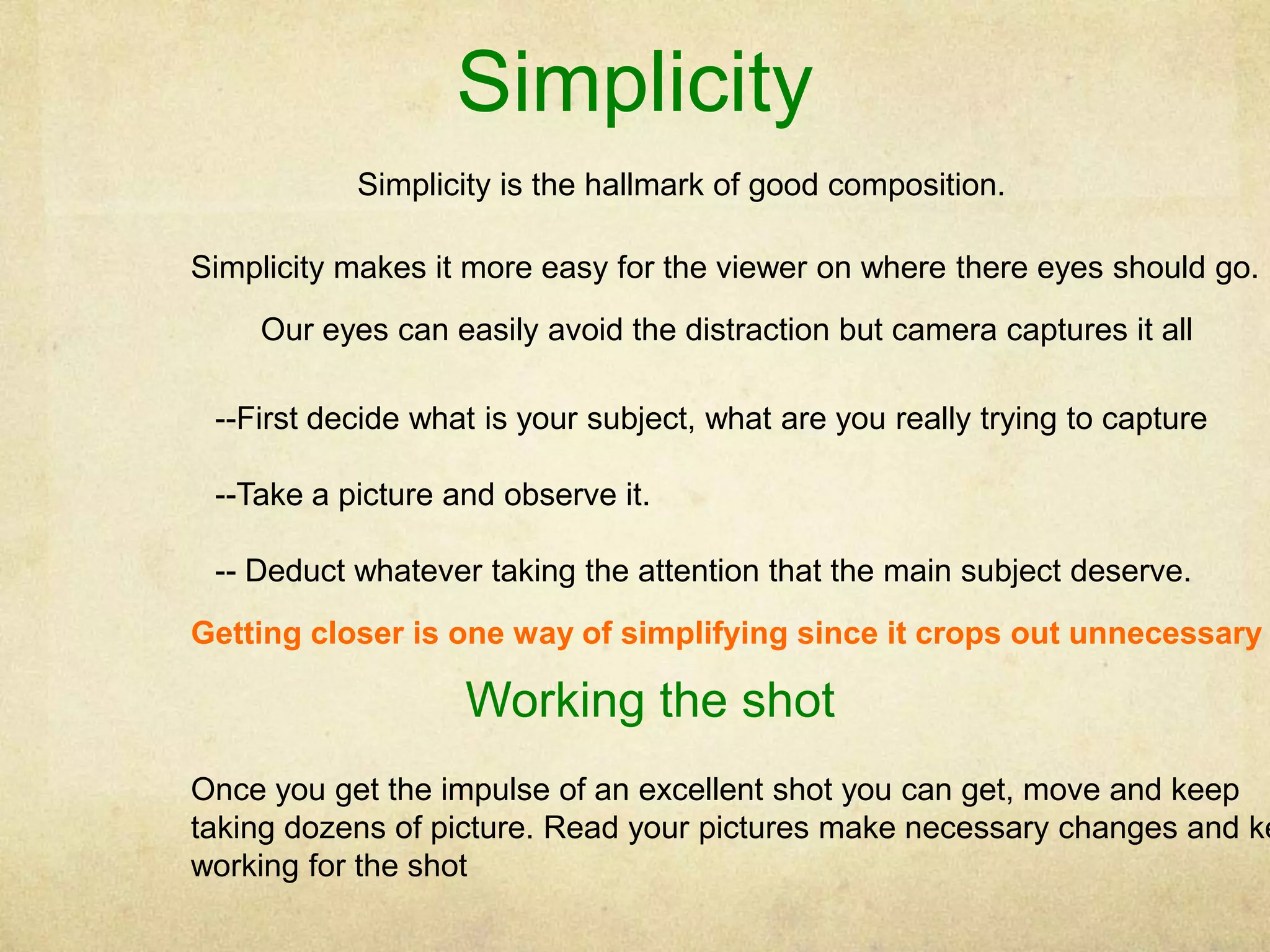 Photography composition presentation | PPTX