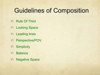 Photography composition presentation | PPTX