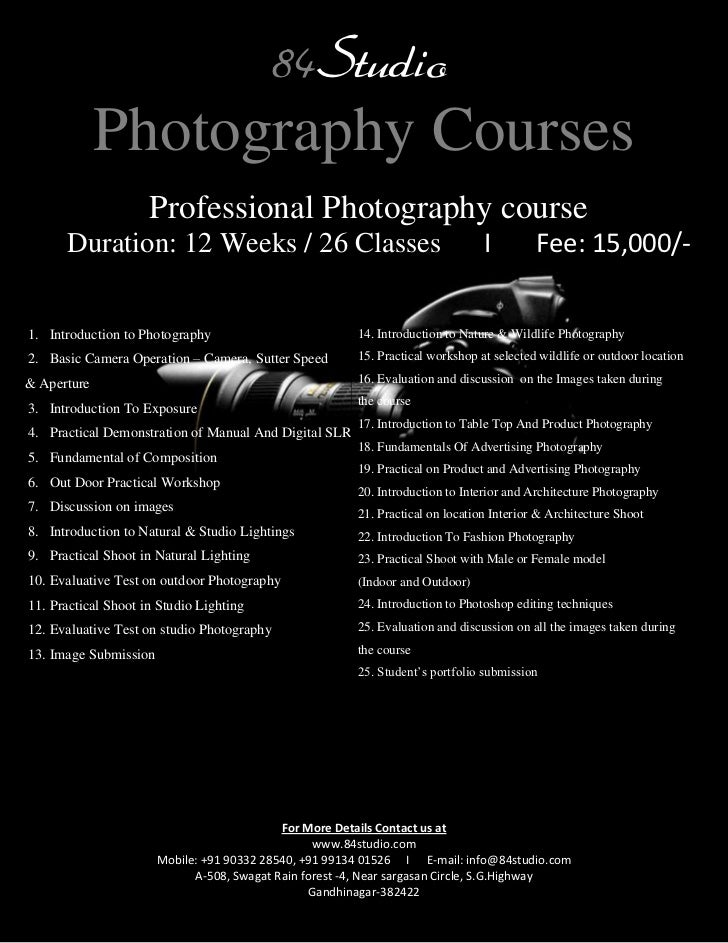 Photography Courses Template