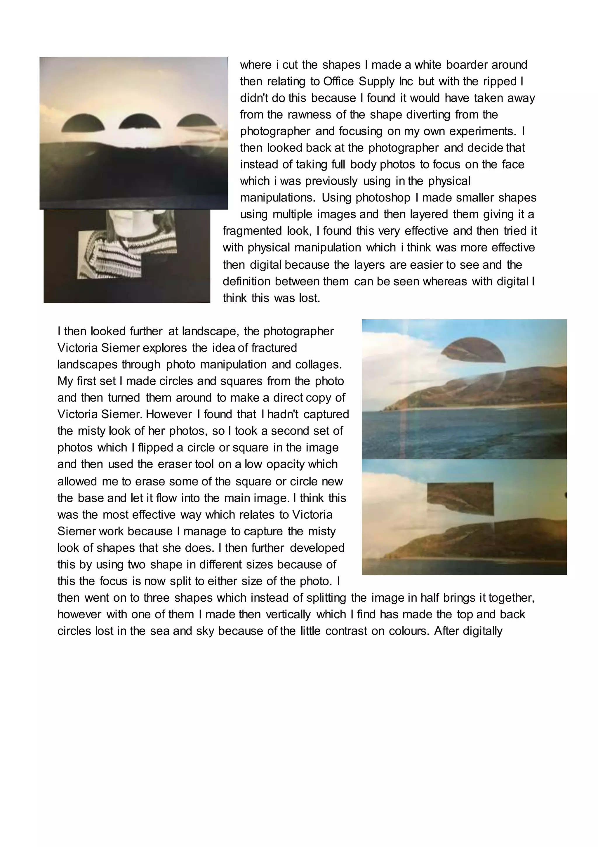 A level Photography Essay | DOCX