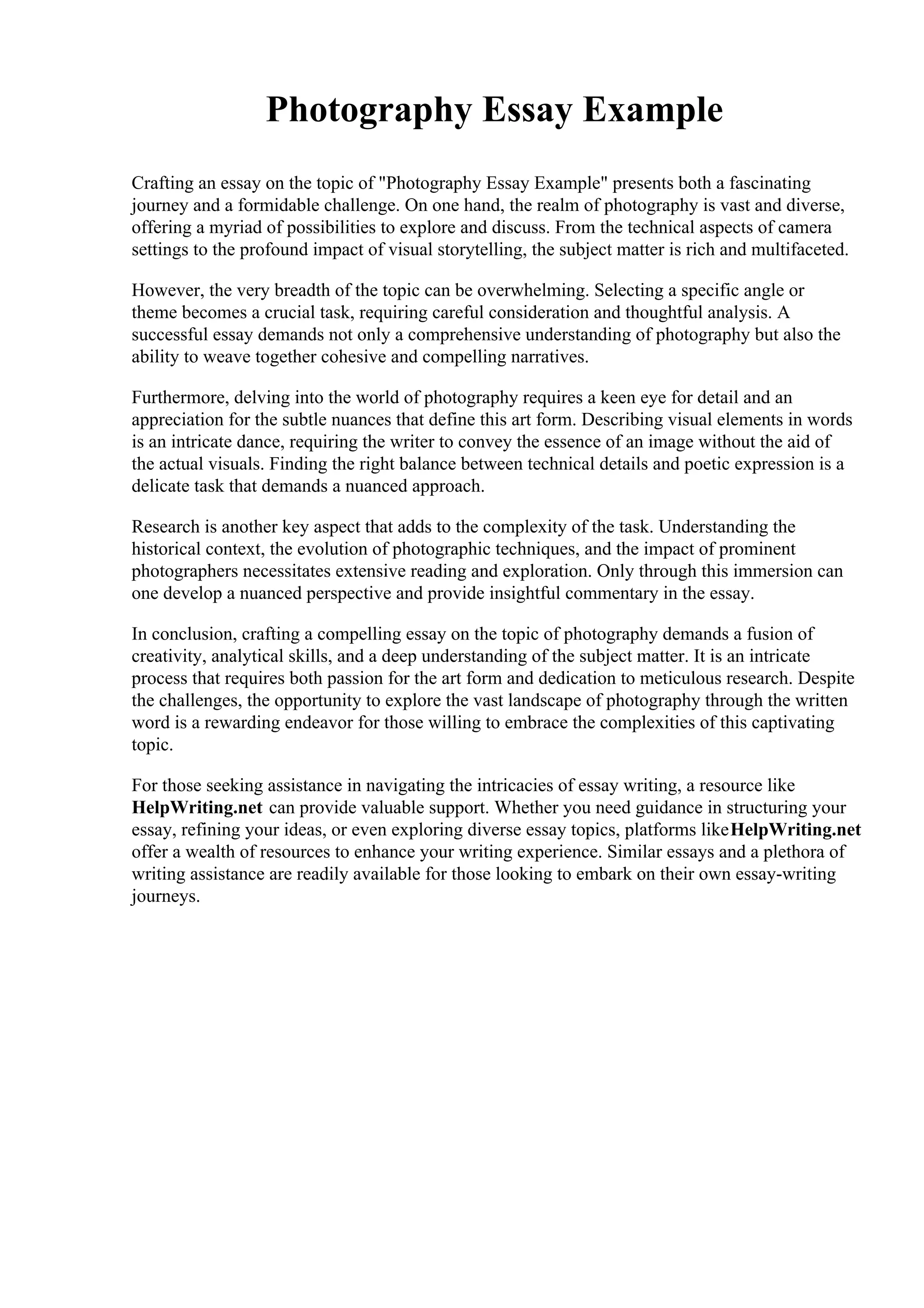 Photography Essay Example.pdf