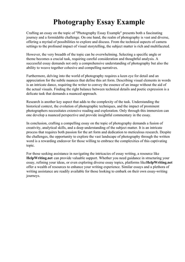 Photography Essay Example.pdf