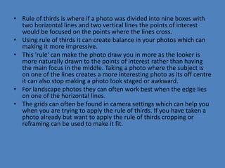 Rules of Photography | PPTX | Photography | Arts and Crafts