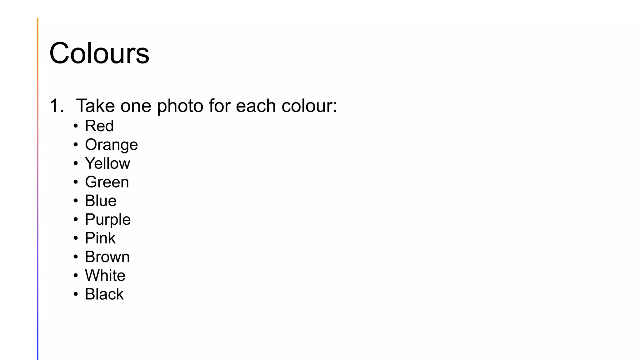 Photography experiments | PPTX