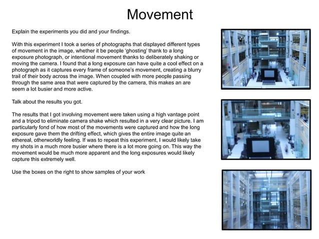 Photography experiments evidence | PPT