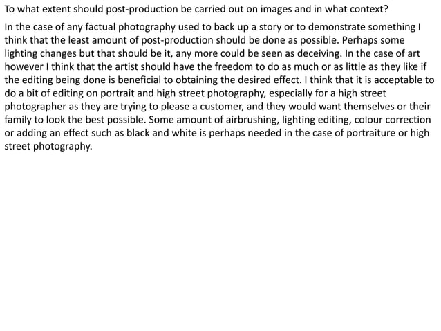 Photography Extension Task | PPTX | Photography | Arts and Crafts