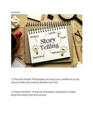 "Capturing Life's Essence Through the Lens: The Art of Photography" | PDF